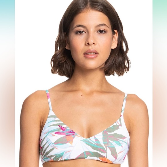 Roxy | Swim | Nwt Roxy Womens Beach Classics Athletic Bikini Top | Poshmark